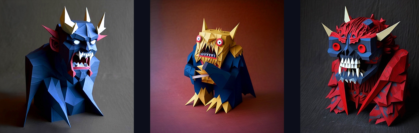 Cardboard Monsters Exchange Art Exchange Art